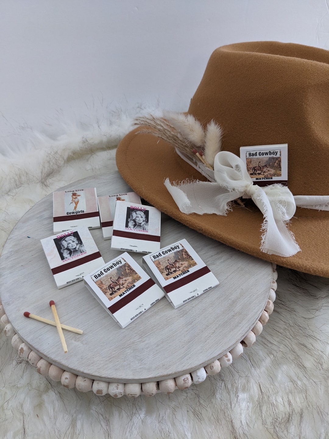 Hat Band Matchbook. Hat Band Accessory. Cowboy Matchbook for Hat ...