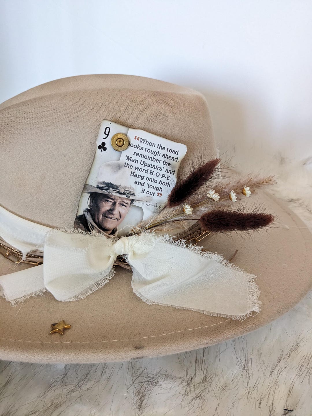 The Duke Cowboy Playing Card for Your Hat With Upcycled Casing! Cowboy ...