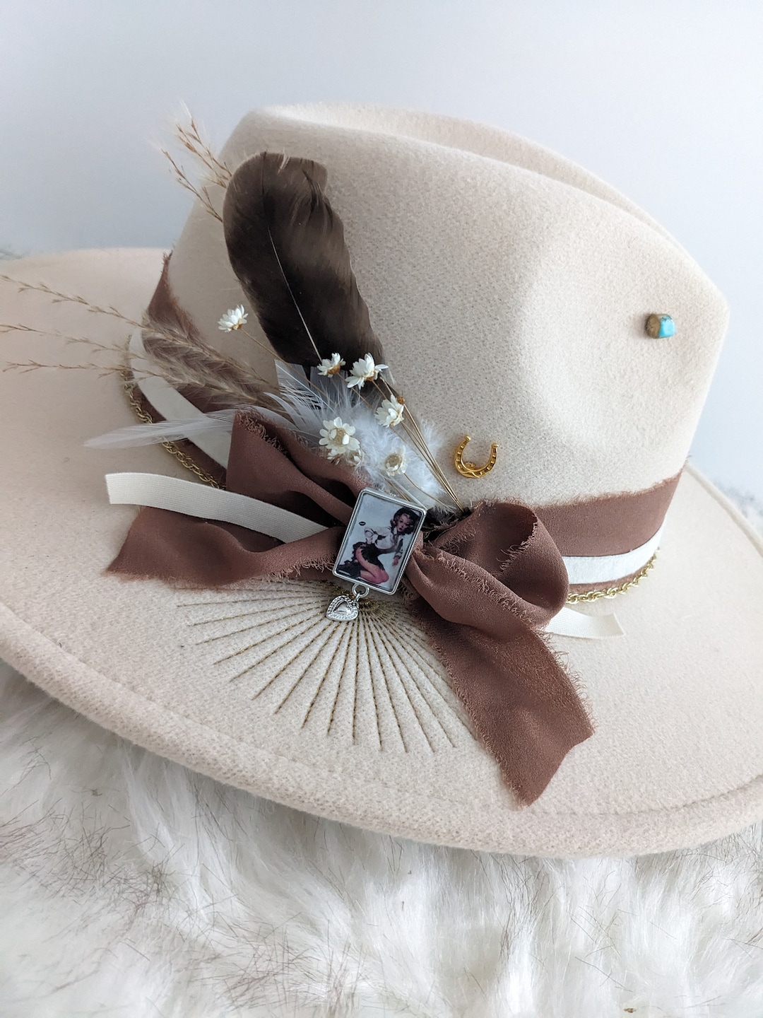Cowgirl Hat Brooch! Pin to Your Favorite Western Hat. Pin to Shirt ...