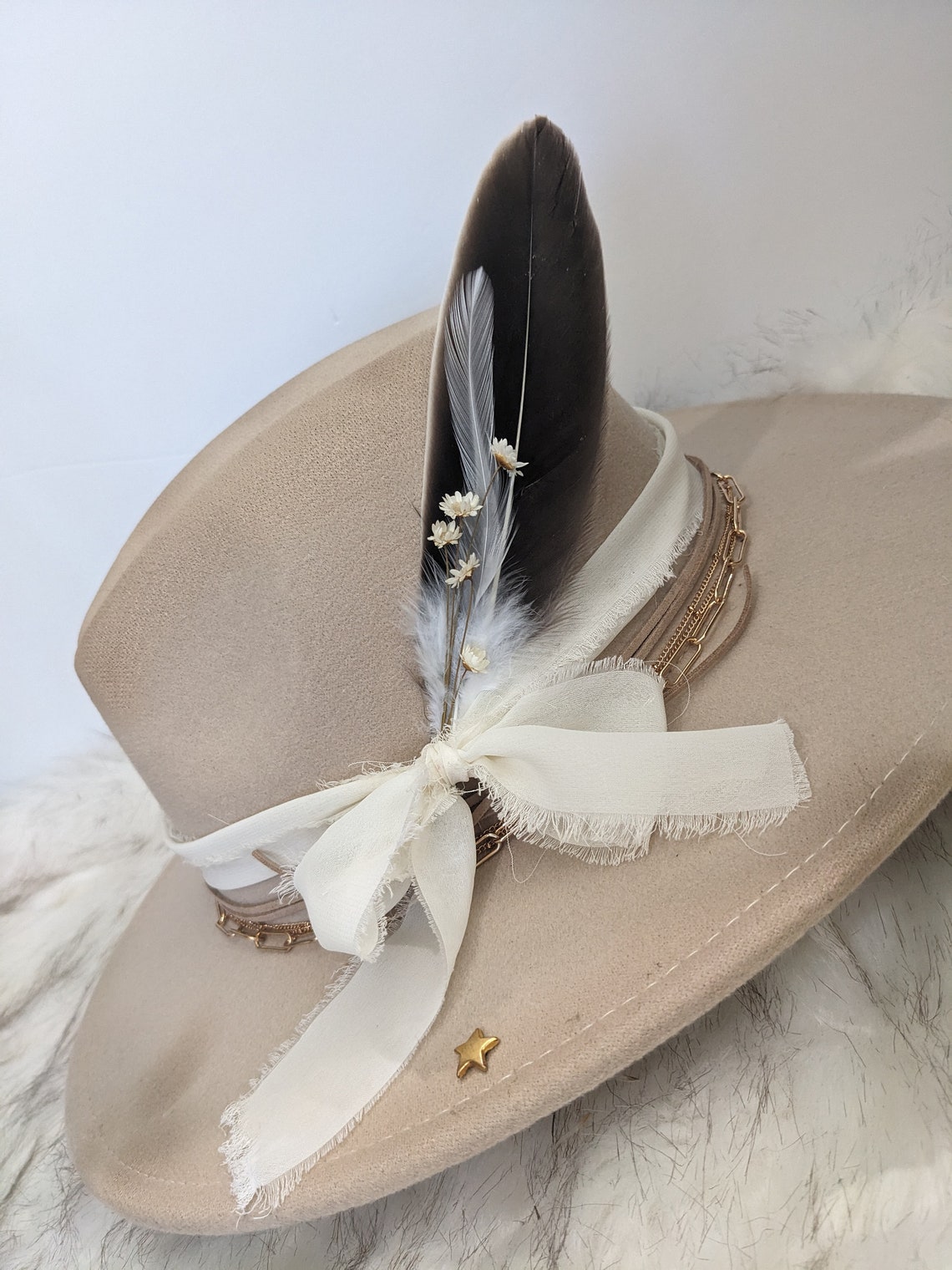 Custom Hat Band Feathers. Hat Band Accessory. Custom Feather for Your ...