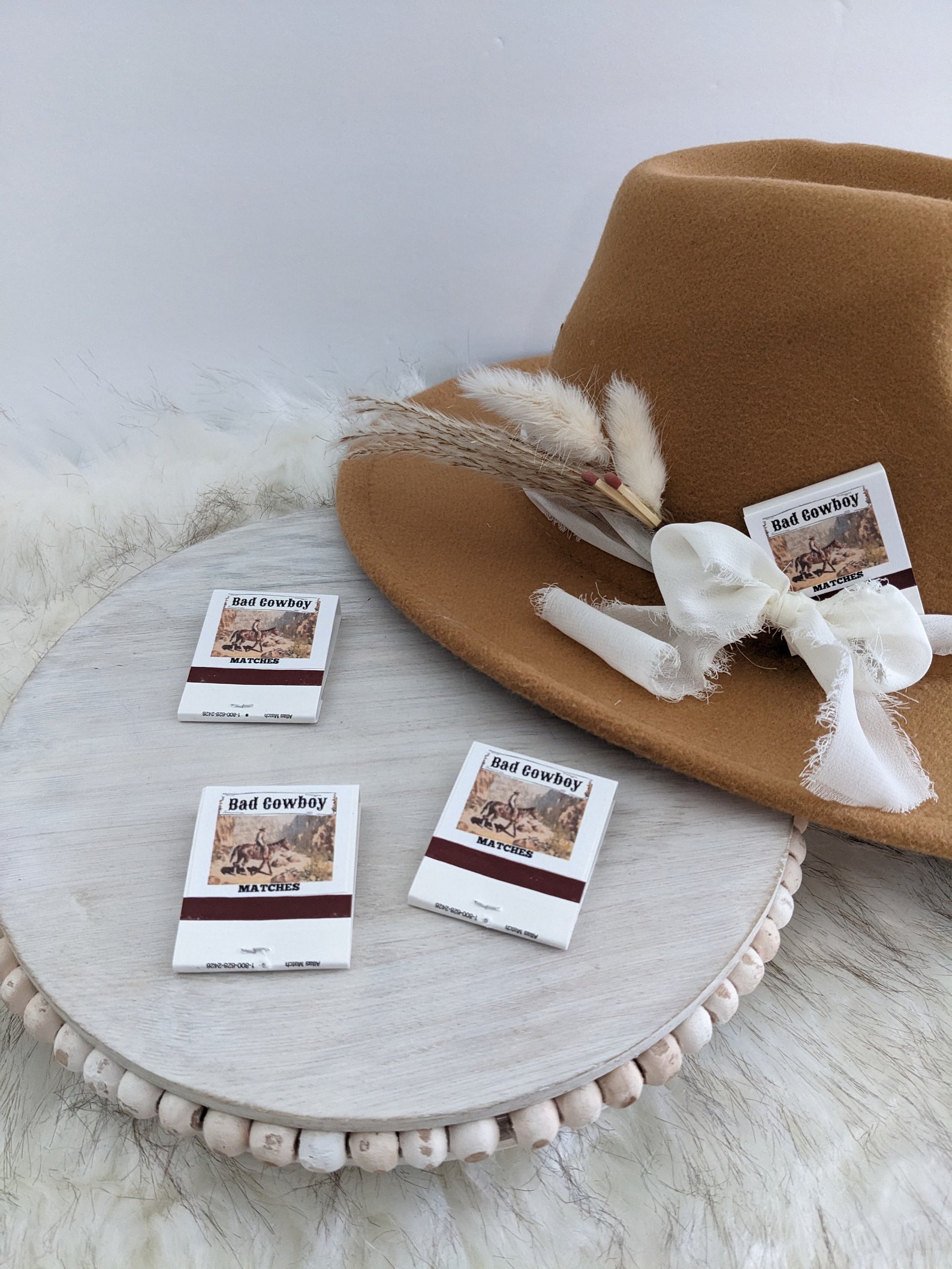 Hat Band Matchbook. Hat Band Accessory. Cowboy Matchbook for Hat ...