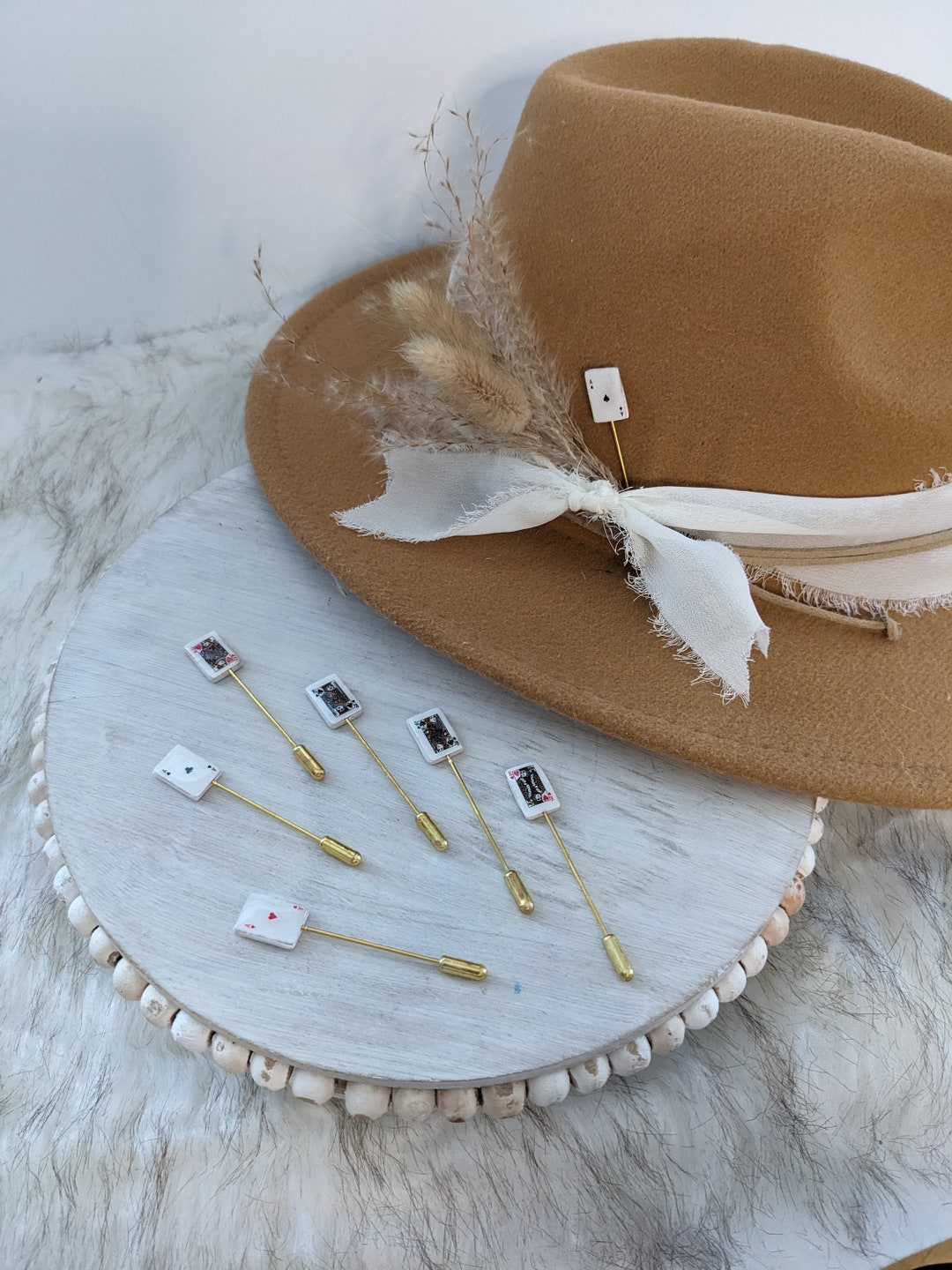 Mini Playing Card Hat Pins!! Stick a Playing Card Hat Pin to Your ...