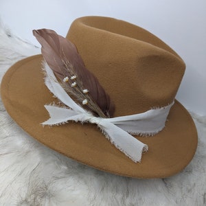 Rustic Hat Band Feathers. Hat Band Accessory. Custom Feather for Your ...