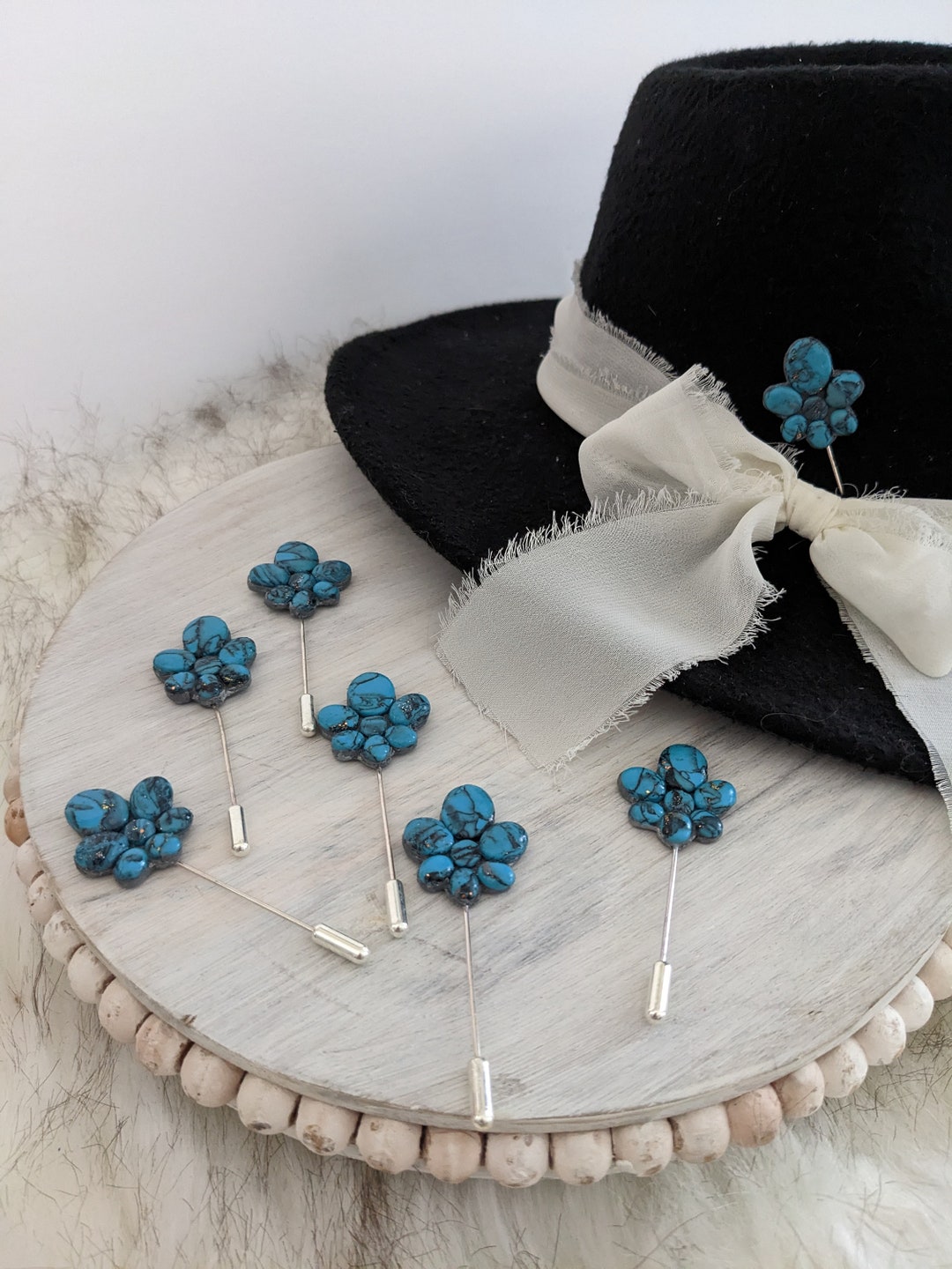 Cowboy Turquoise Stone Hat Pins! Update Your Favorite Western Hat. Pin ...
