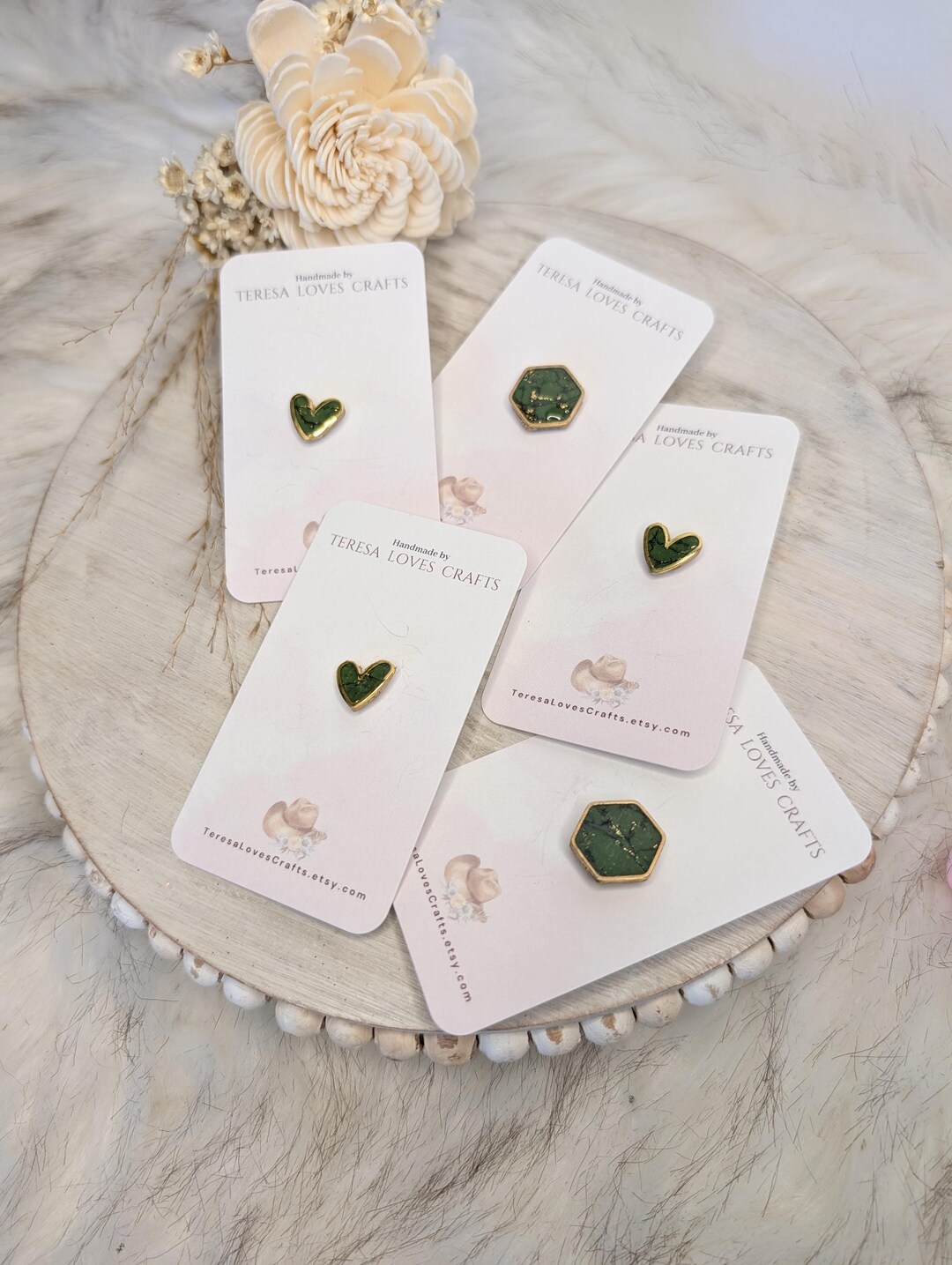 Green Heart Cowboy Hat Pins! Cowgirl Western Hat Pins. Heart or Hexagon ...