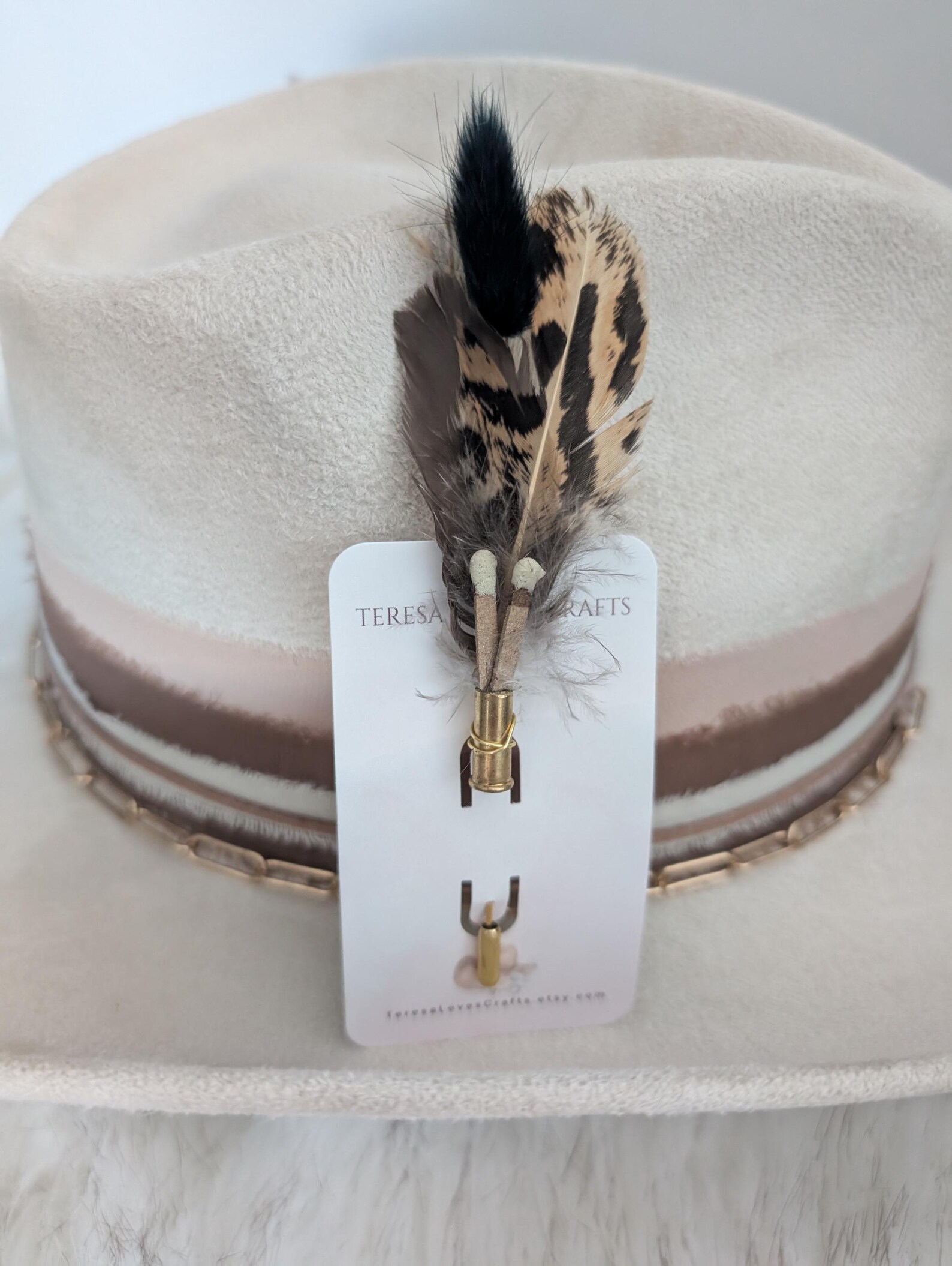 Upcycled Bullet Casing Hat Pin With Feathers. Upcycled 22 Casing/hat Accessory/western Brooch ...
