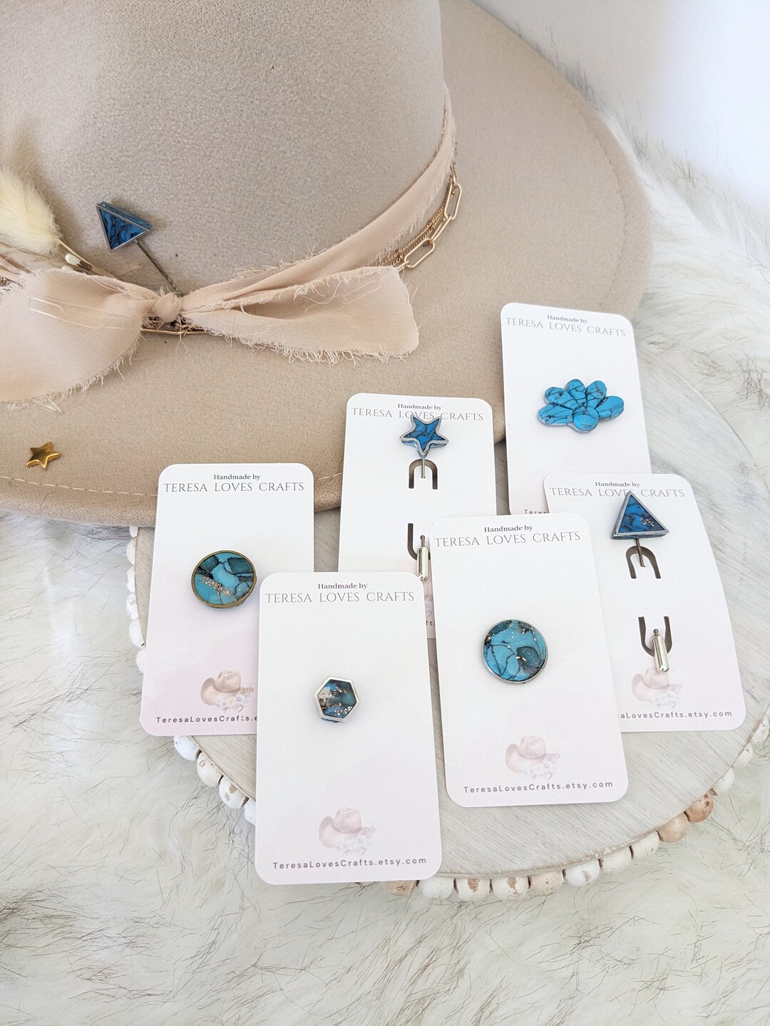 Turquoise Western Hat Pins! Update Your Favorite Western Hat. Pin to ...