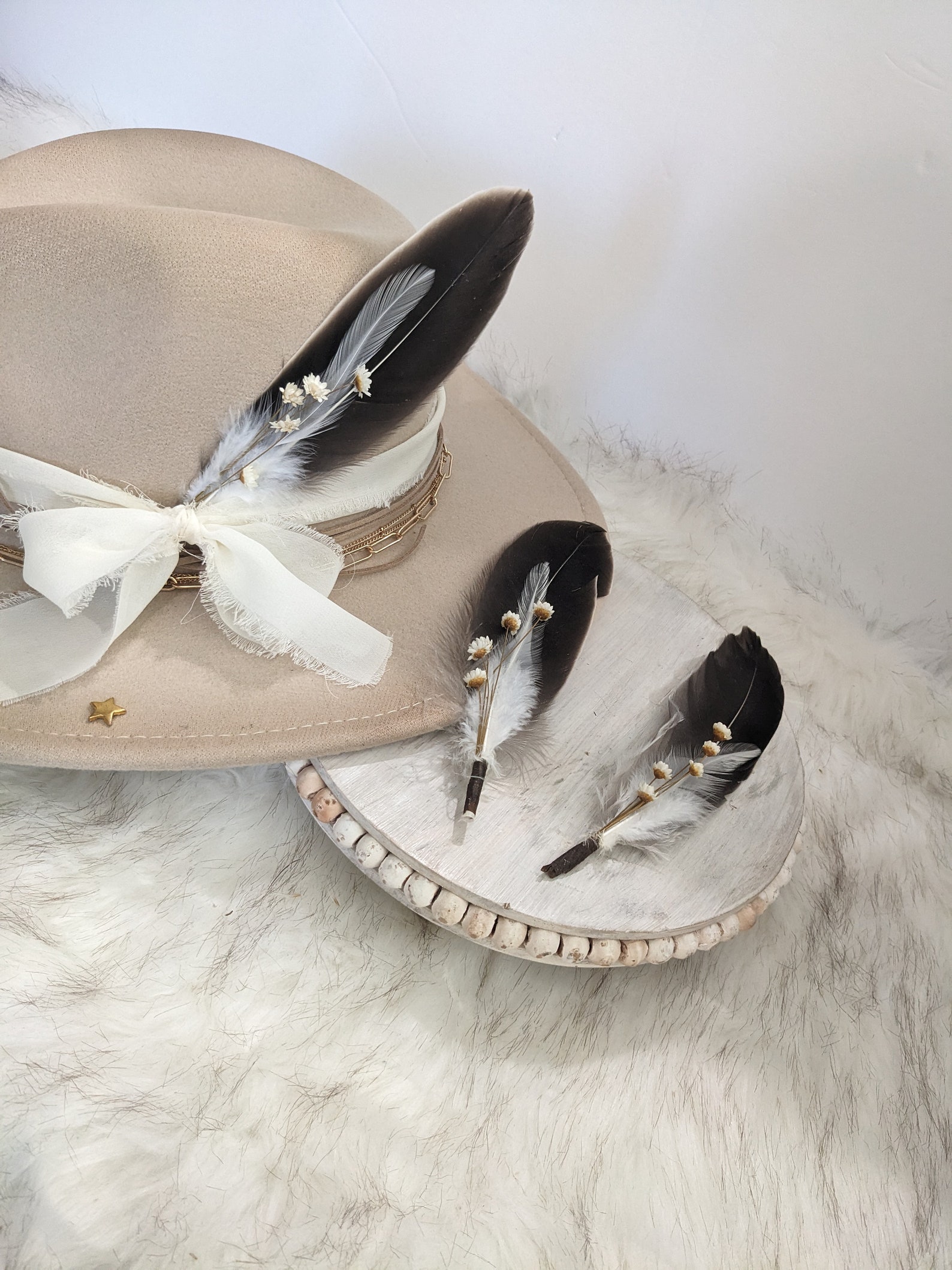 Custom Hat Band Feathers. Hat Band Accessory. Custom Feather for Your ...