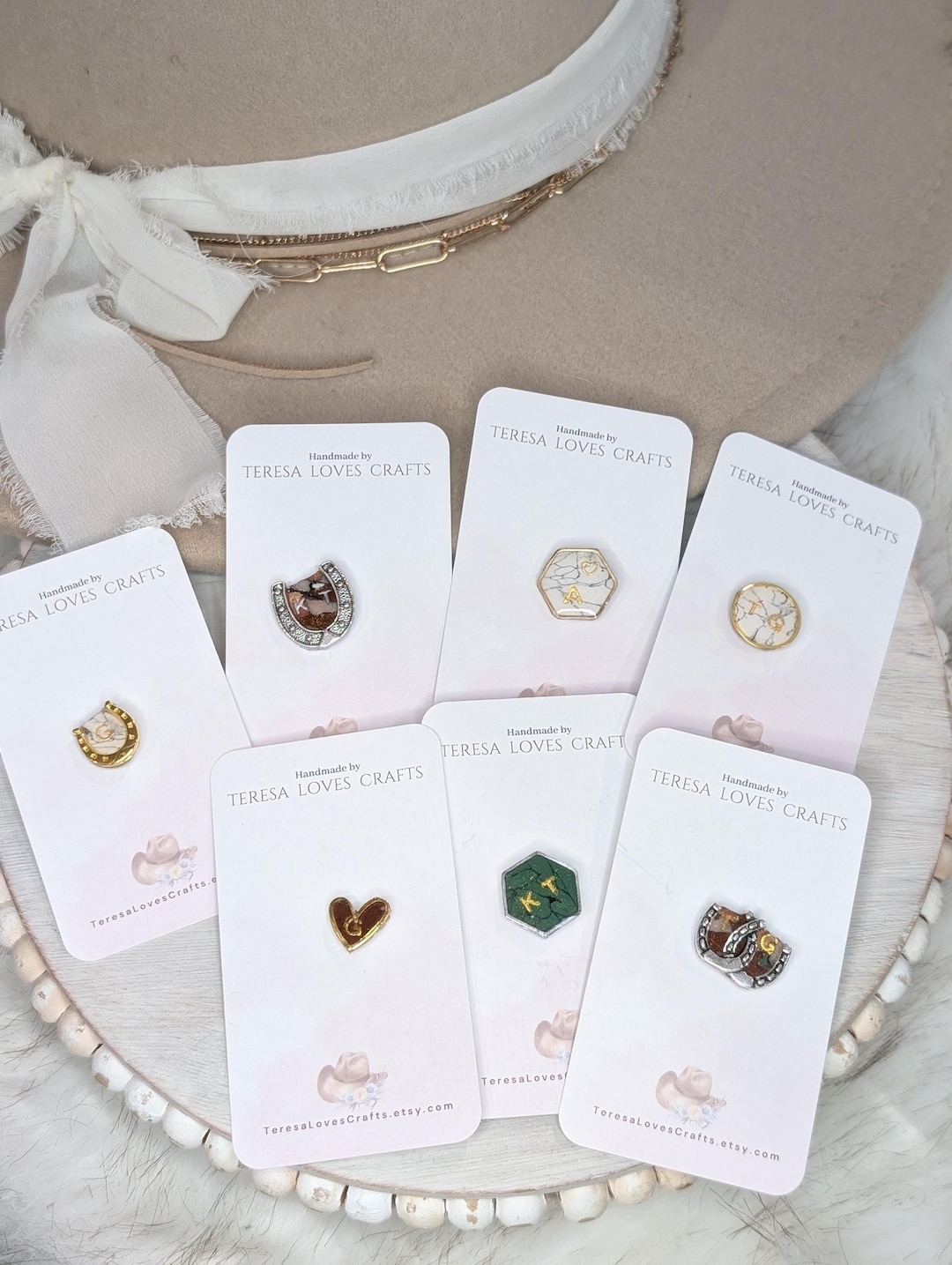 Personalized Custom Hat Pins. Add Your Initials to a Hat Pin. Update ...