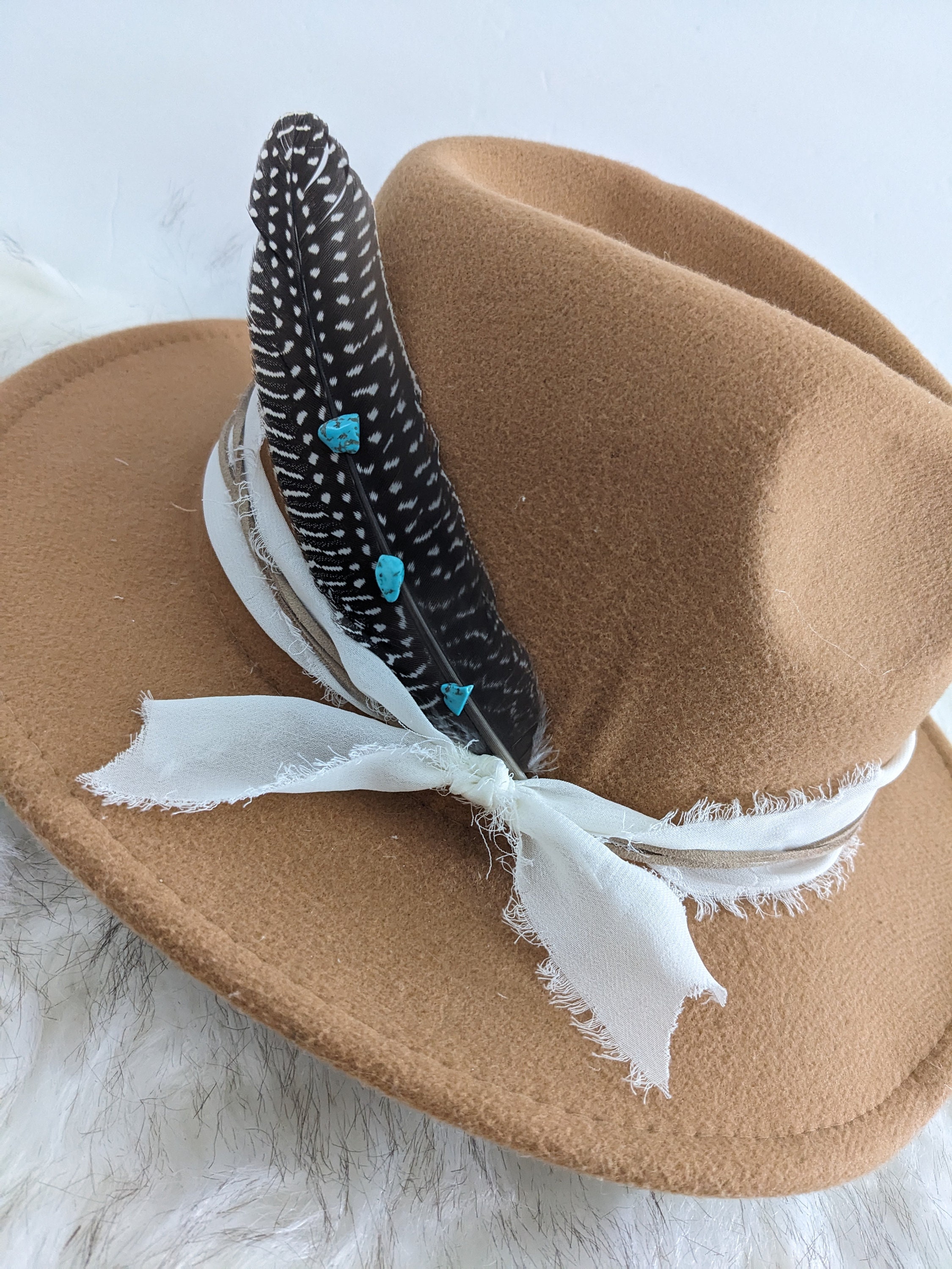 Hat Band Feathers. Hat Band Accessory. Custom Feather for Your Hat ...