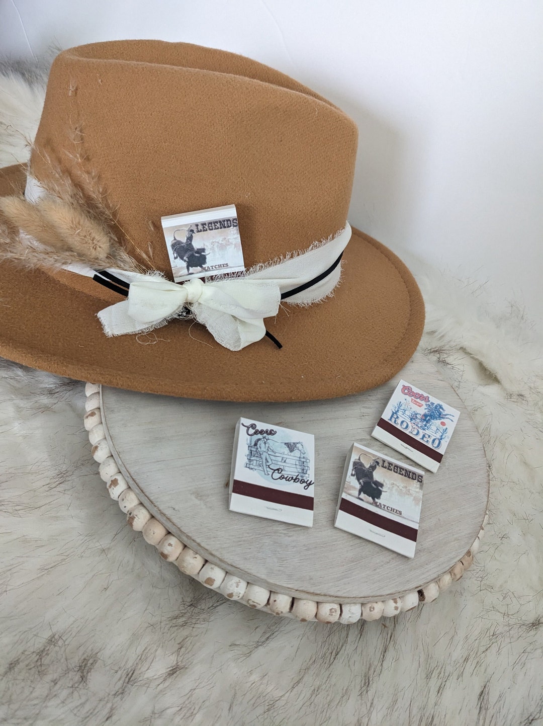 Hat Band Matchbook. Rodeo Matchbooks for Your Hat Band. Cowboy ...