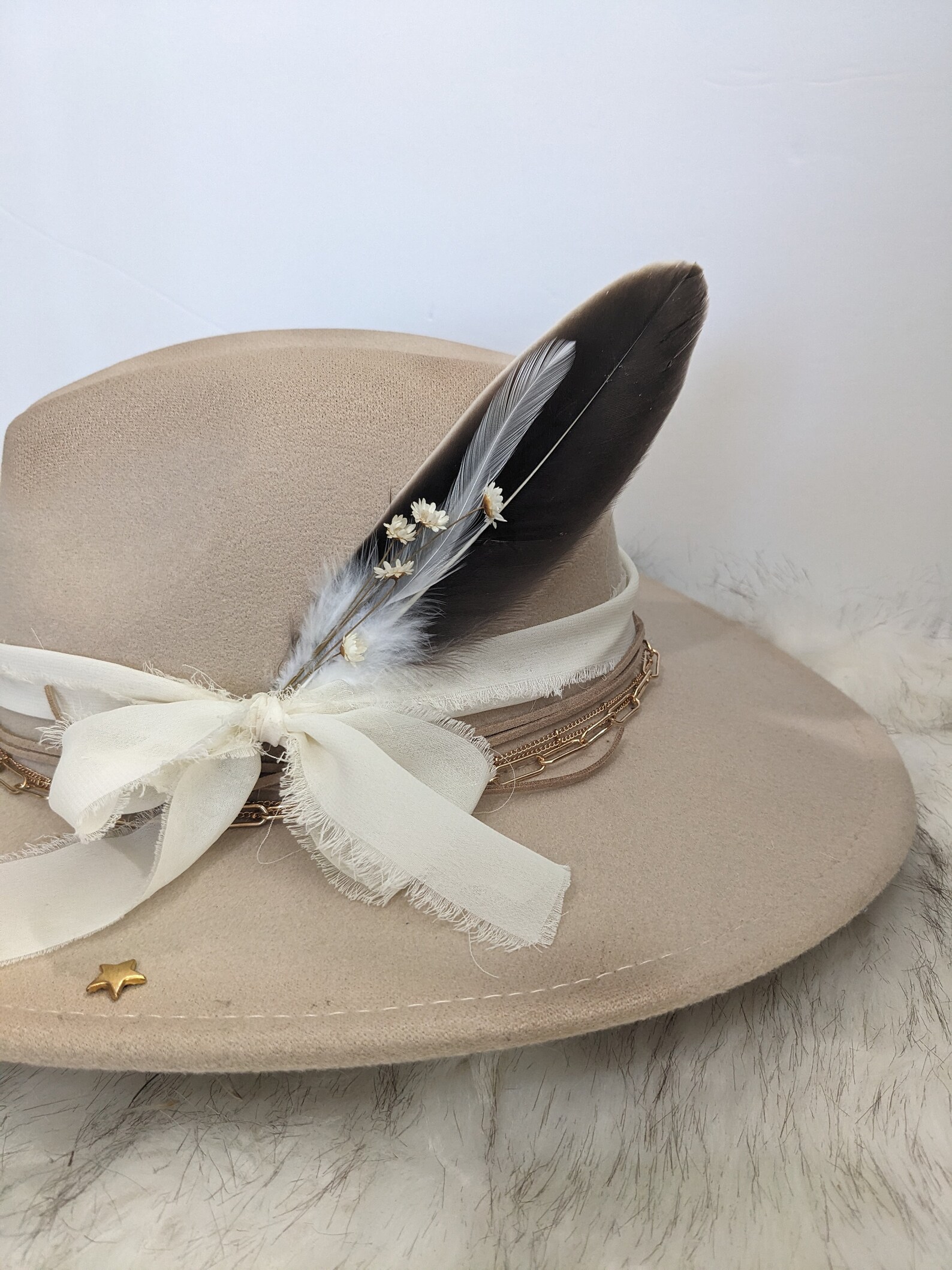 Custom Hat Band Feathers. Hat Band Accessory. Custom Feather for Your ...