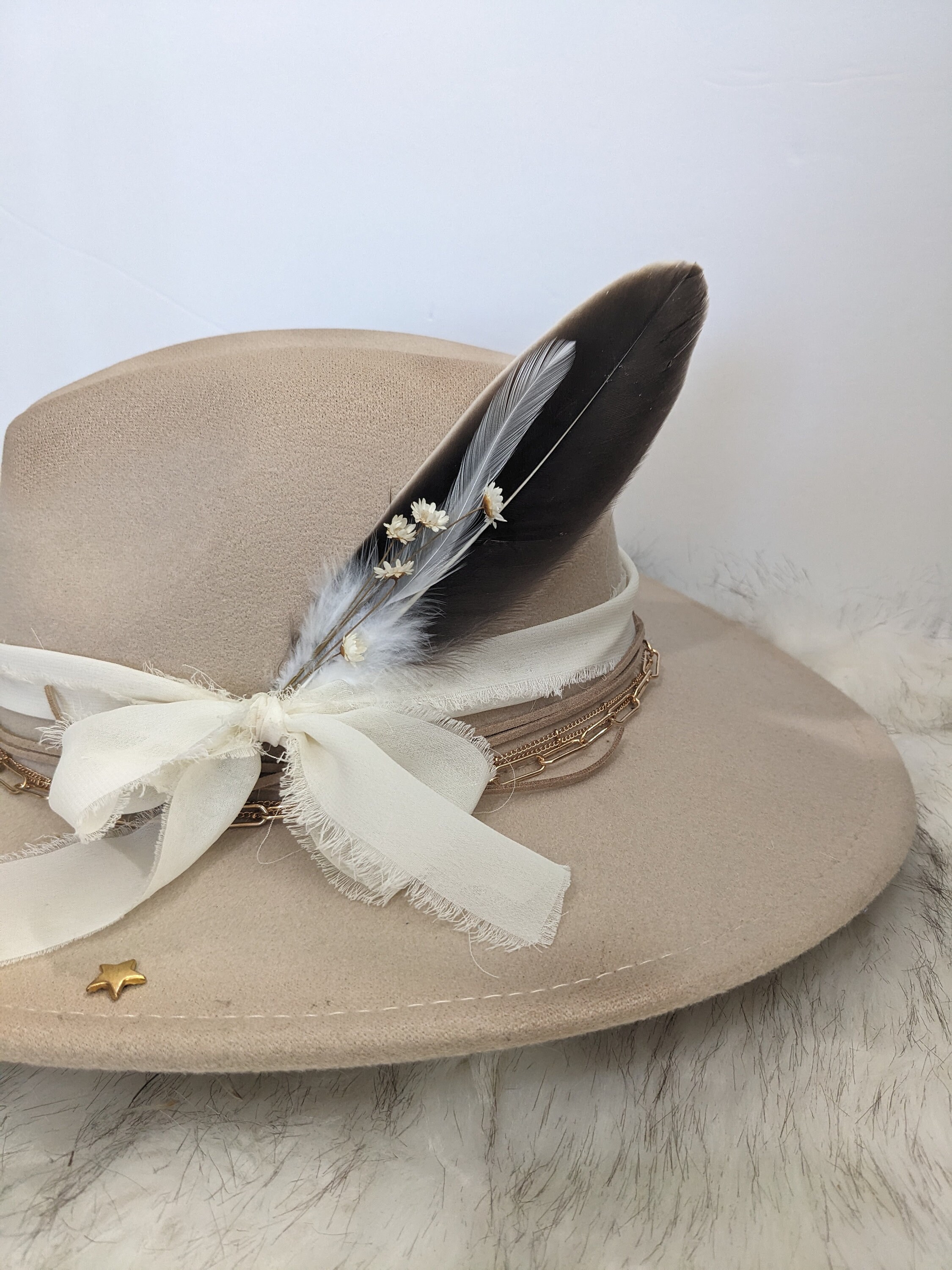 Custom Hat Band Feathers. Hat Band Accessory. Custom Feather for Your ...