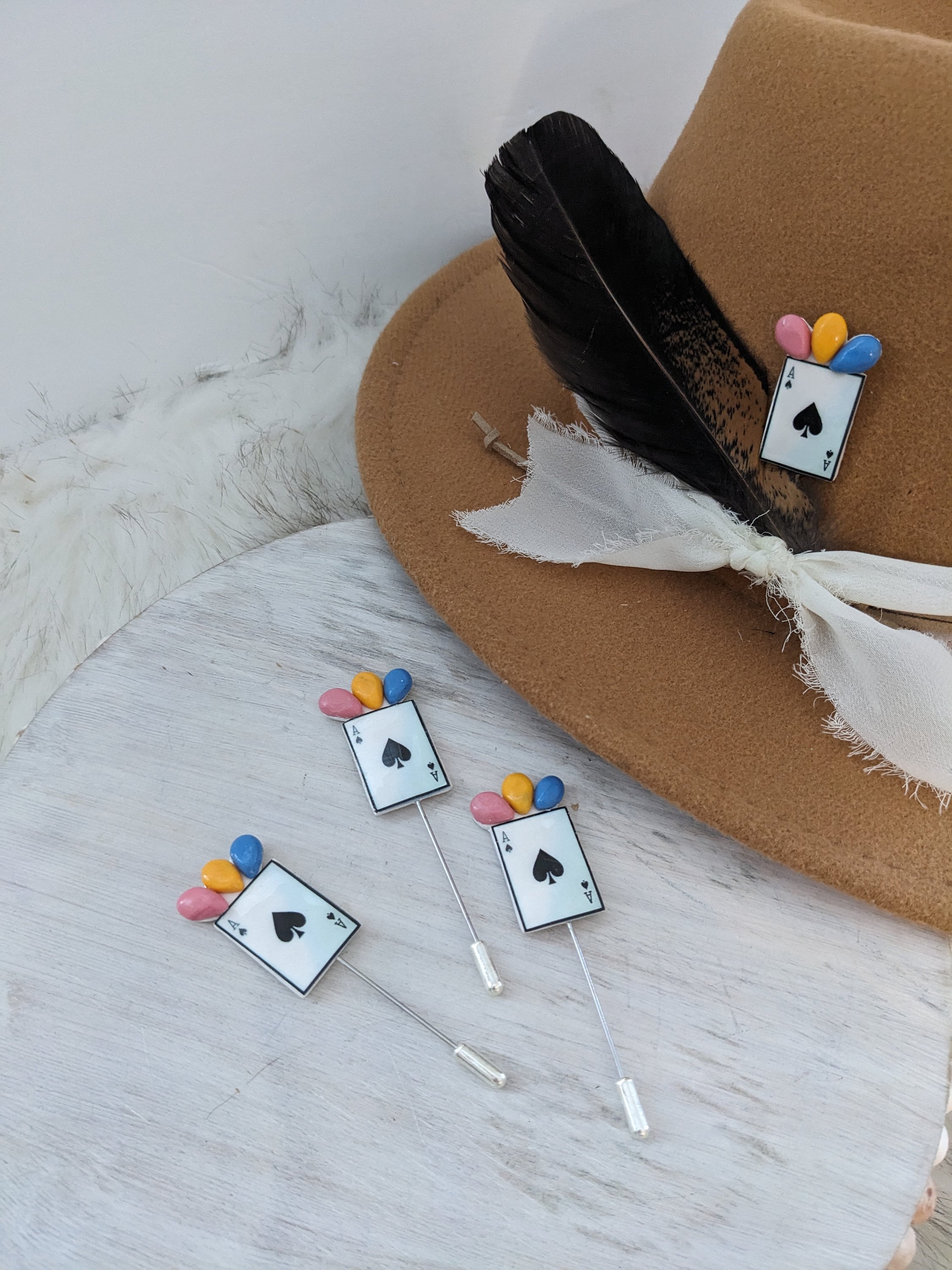 Wild Ace Hat Pins! Update Your Favorite Western Hat. Pin to Purse or ...