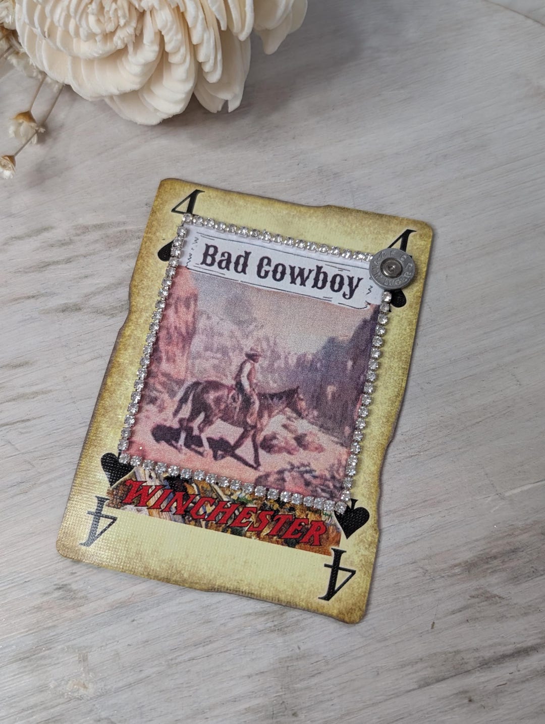 Bad Cowboy Playing Card for Your Cowboy Hat. Cowboy Card for Hat. Hat ...