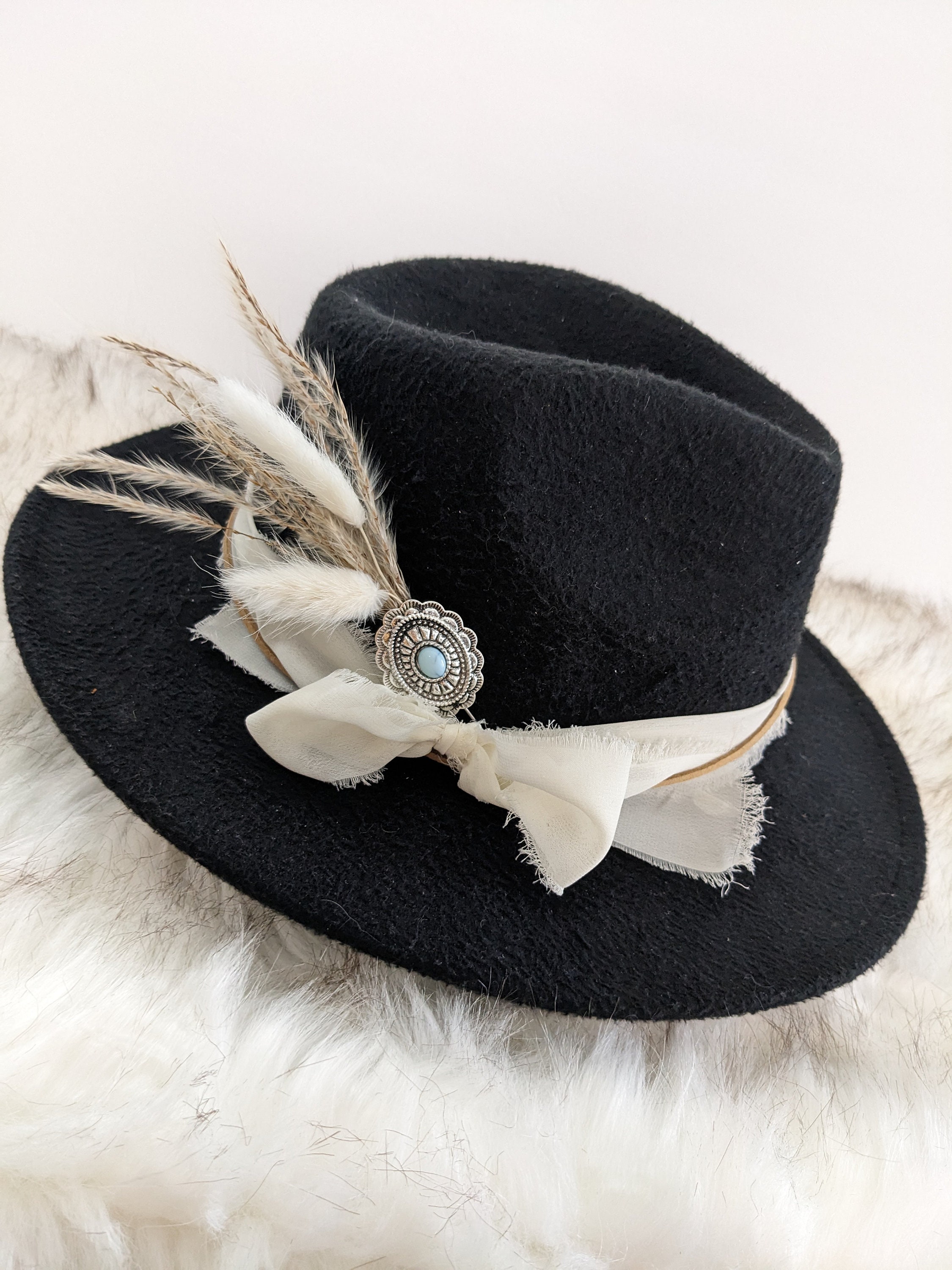 Concho Feather Hat Pins /hat Accessory/western Brooch/hat Pin/hat ...