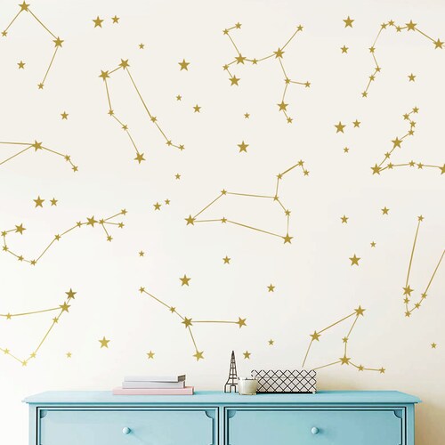 Constellation Wall Decals Constellation Decor Zodiac Gift - Etsy