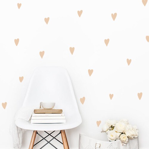 Hand Drawn Heart Wall Decals H81 | Etsy