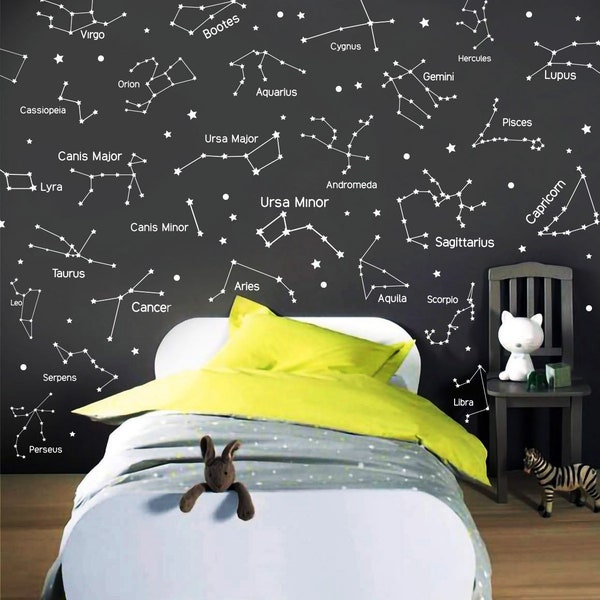 Constellation Wall Decal - Etsy