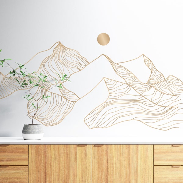Mountain Wall Decal - Etsy