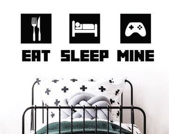 Eat Sleep Game Decal - Etsy