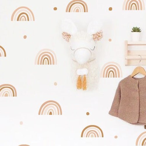 Boho Muted Rainbow Wall Decals H57 - Etsy
