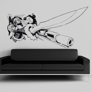 Wall Decal / Wall Decal Anime / Comics Wall Sticker / Vinyl Sticker ...