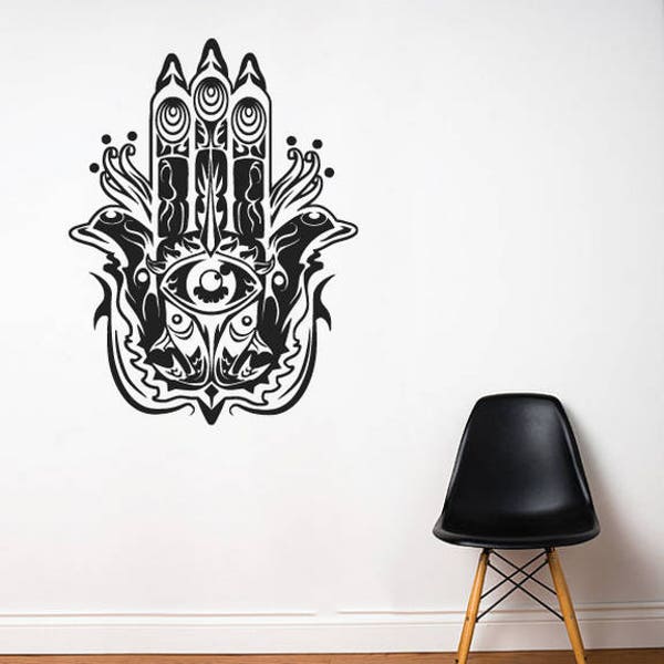Hamsa Wall Decal - Etsy