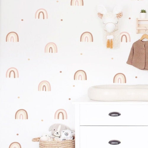 Custom Boho Muted Rainbow Wall Decals H59 - Etsy