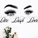 Eyelashes Decal,eyelashes Eye Decal,eyelashes Eye Sticker,girls Eyes ...