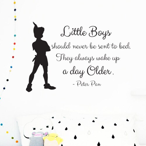 Peter Pan Wall Decal Peter Pan Wall Sticker Neverland Wall | Etsy