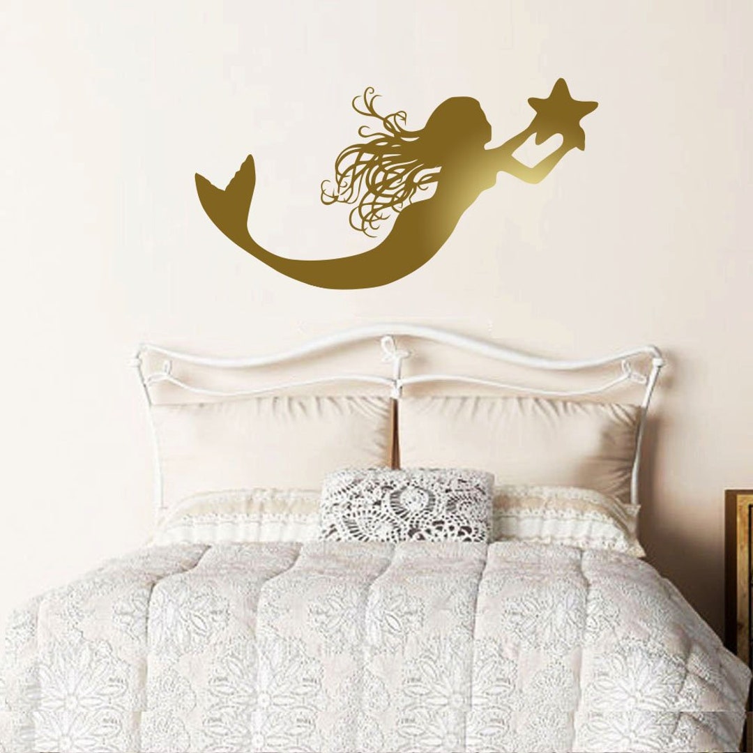 Little Mermaid Wall Decal Mermaid Wall Decal, Kids Room Decal, Nursery ...
