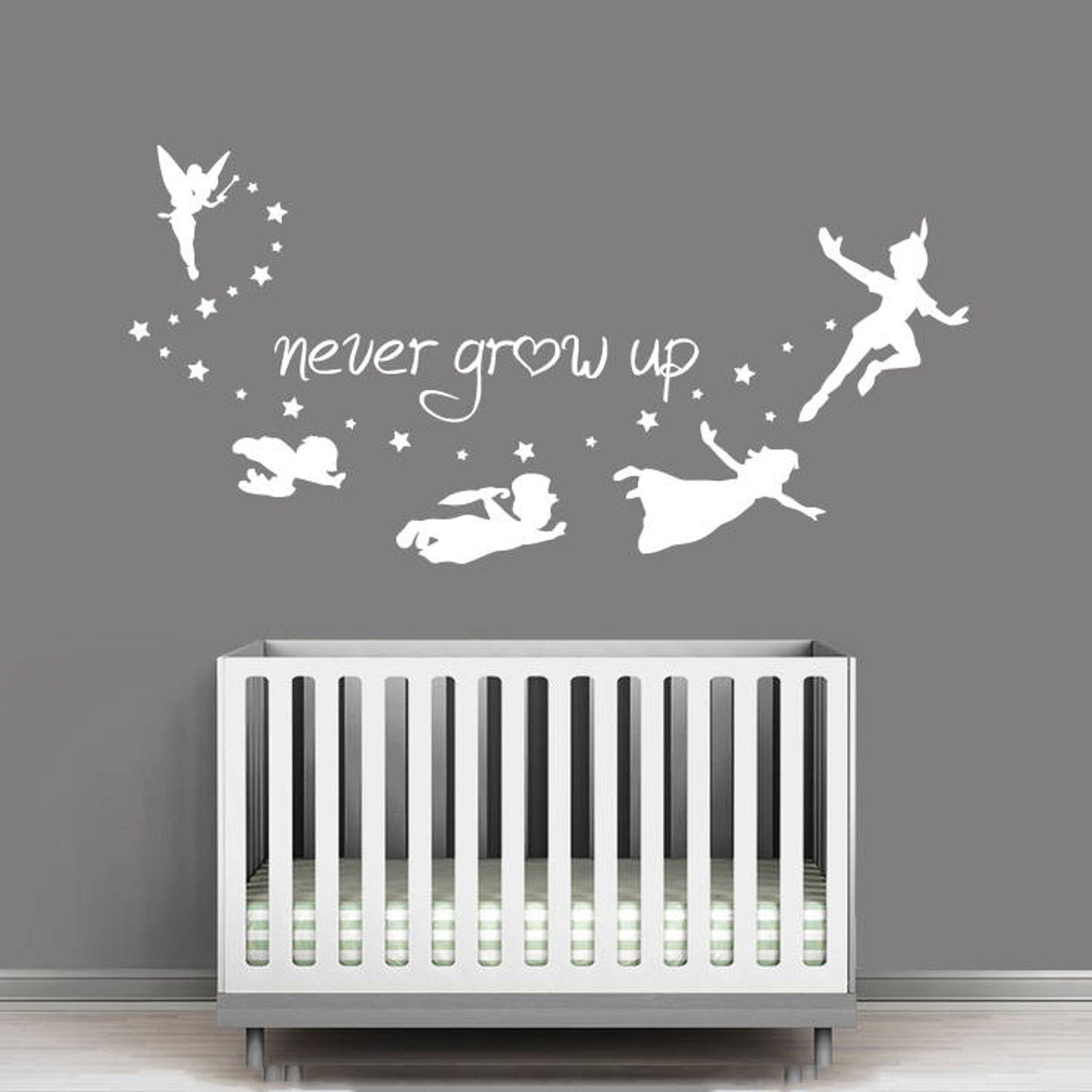 Kau412 Peter Pan Wall Decal Peter Pan Wall Sticker Wall | Etsy