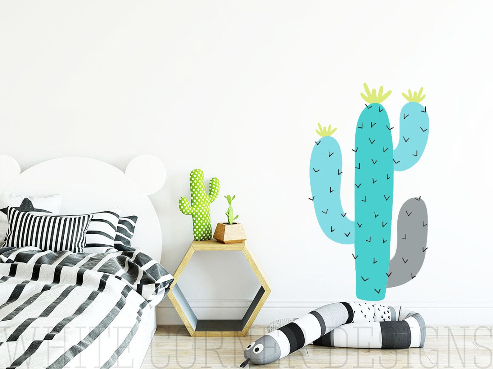 Cactus Wall Decal Nursery Decal Cactus Decals Kids Room | Etsy