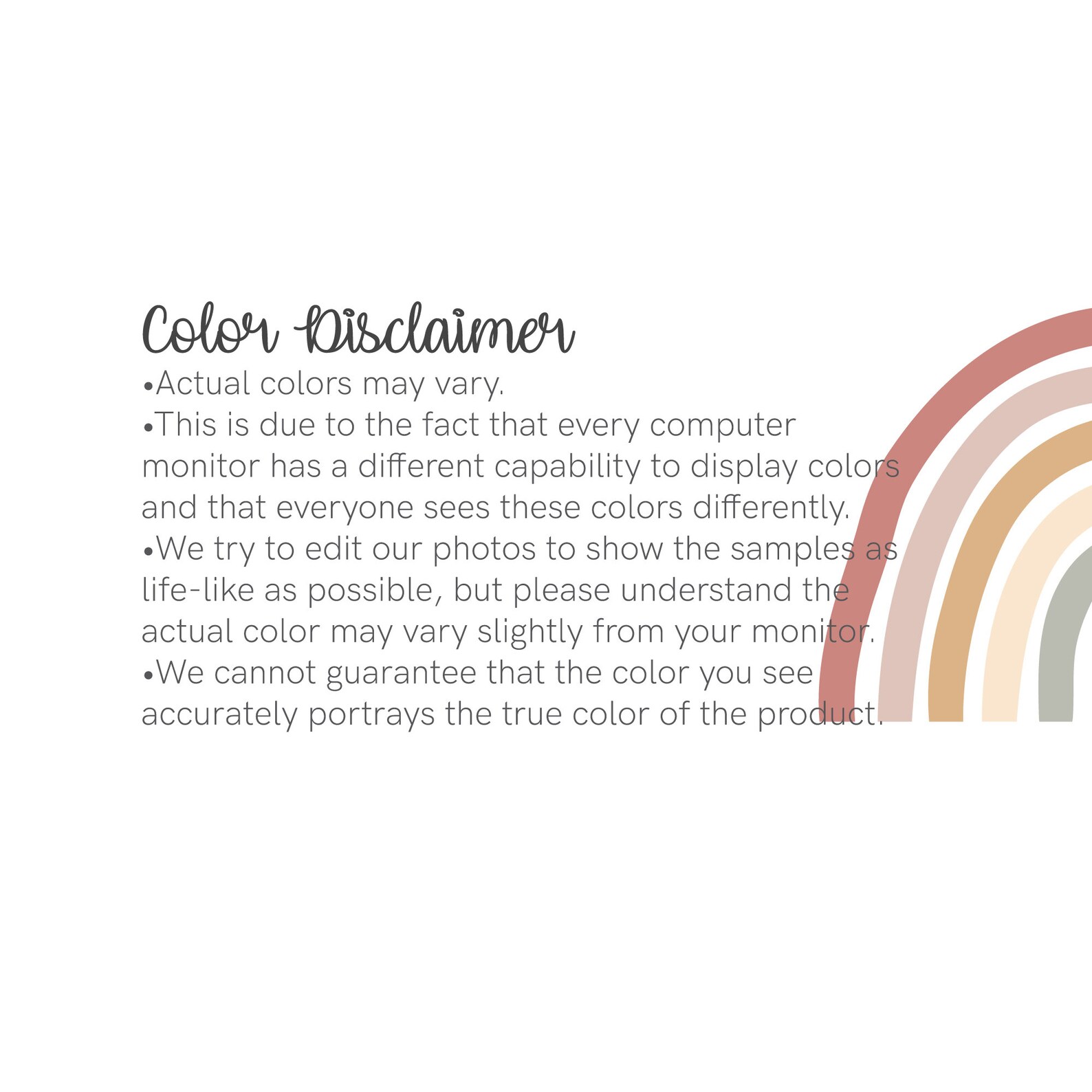 Large Rainbow Wall Decals Hand Drawn Rainbow Wall Sticker - Etsy