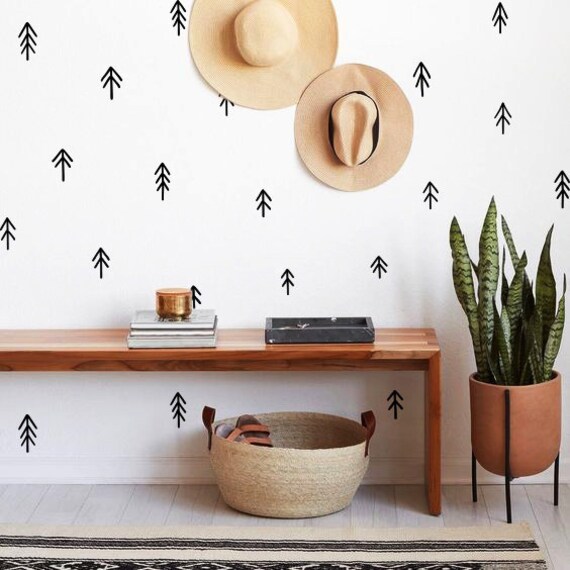 Tree Wall Decals Hand Drawn Tree Decals Tree Sticker - Etsy
