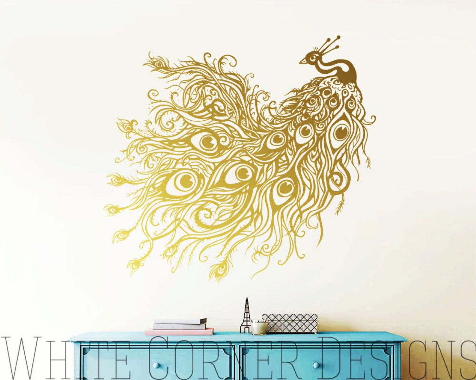 Peacock Wall Decals Peacock Decor Wall Decor Wall Decals - Etsy