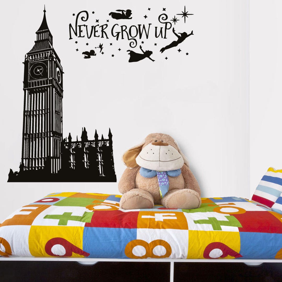 Kau418 Peter Pan Wall Decal Peter Pan Wall Sticker Wall - Etsy