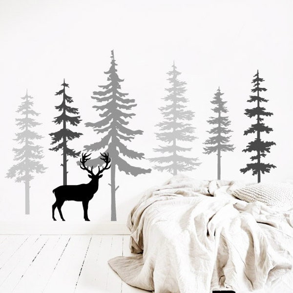 Forest Wall Decals - Etsy