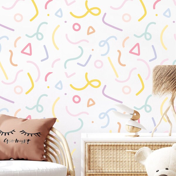 Colorful Wall Decal - Etsy