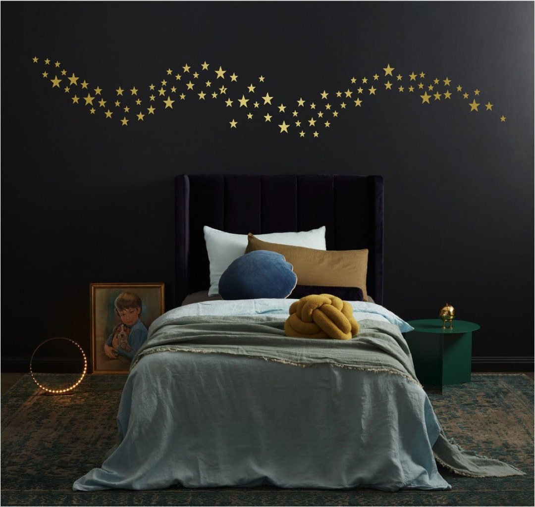 150 Star Wall Decals Gold Star Decals, Nursery Wall Decals, Star Wall ...