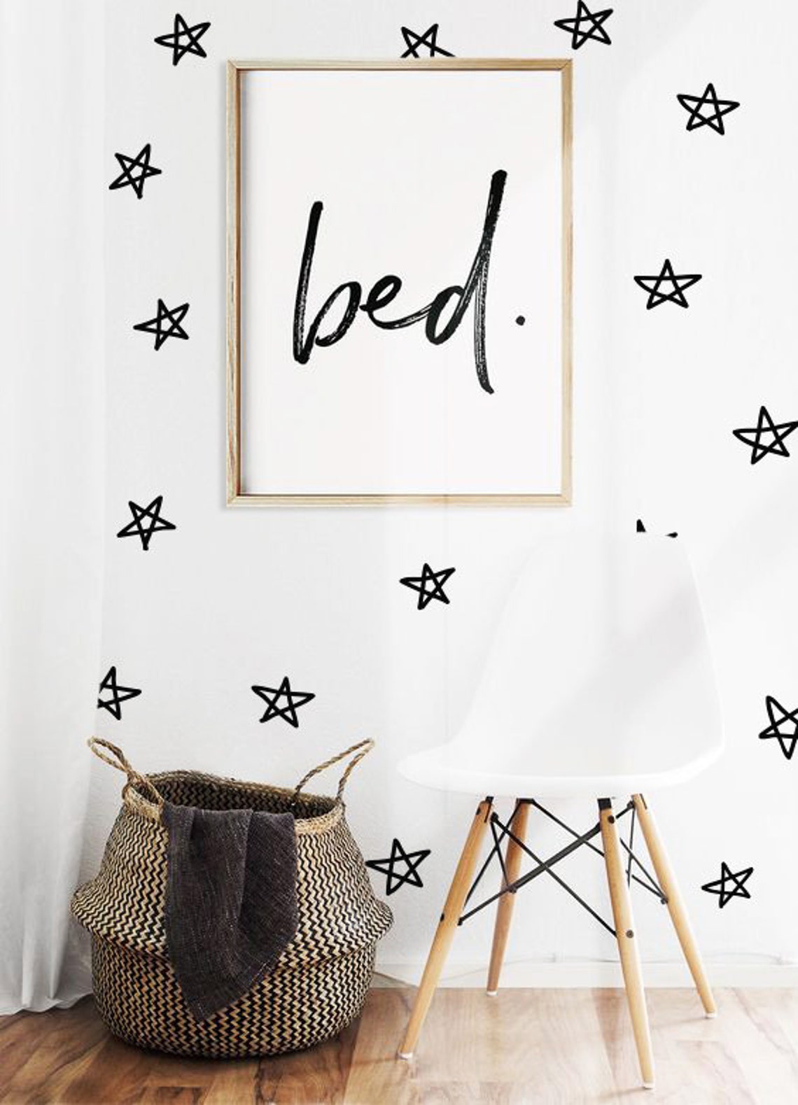 Star Wall Decals Hand Drawn Star Decals Gold Star Decals - Etsy