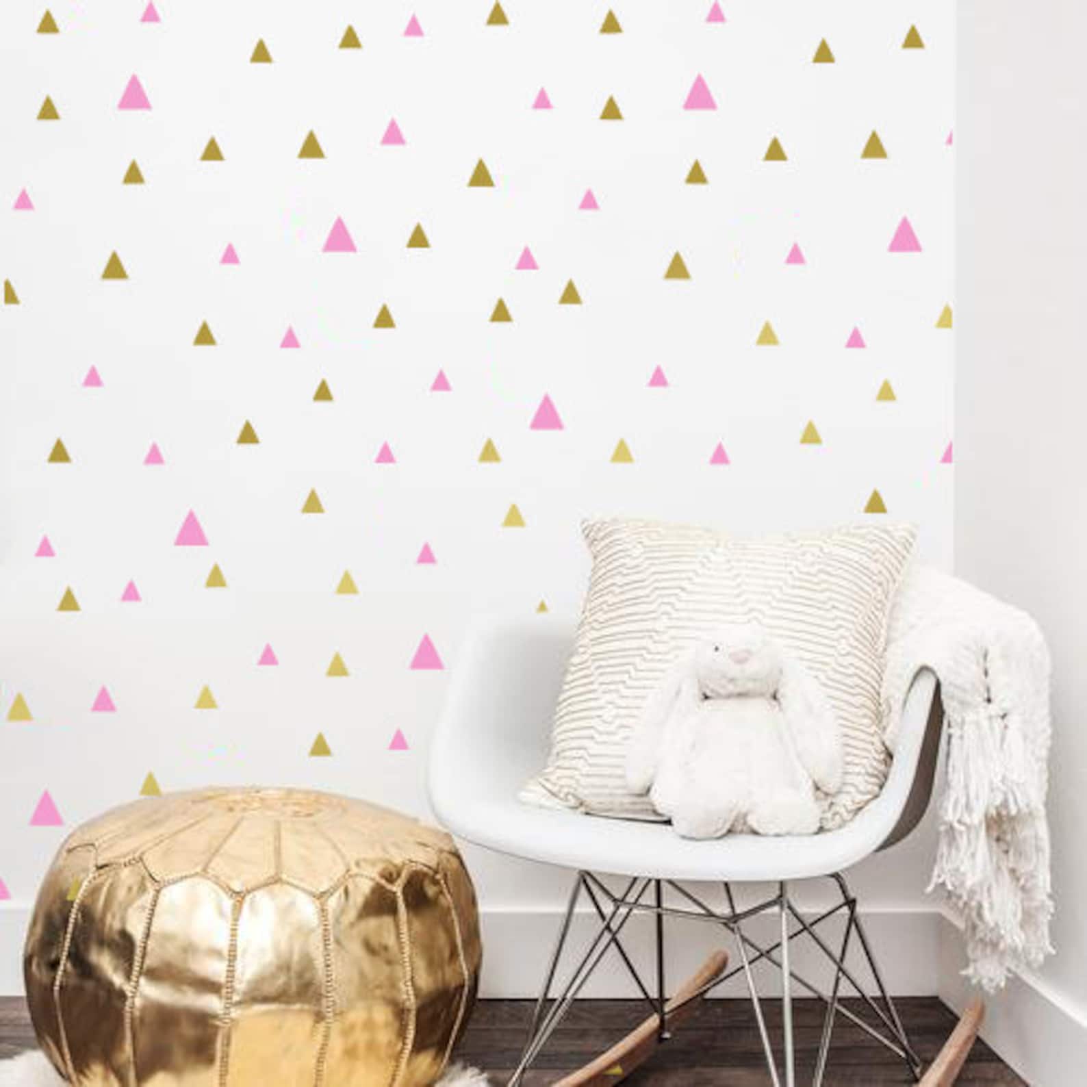 Triangle Wall Decals Triangle Wall Decal Set Vinyl Wall - Etsy
