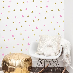 Triangle Wall Decals Triangle Wall Decal Set, Vinyl Wall Decals, Wall ...