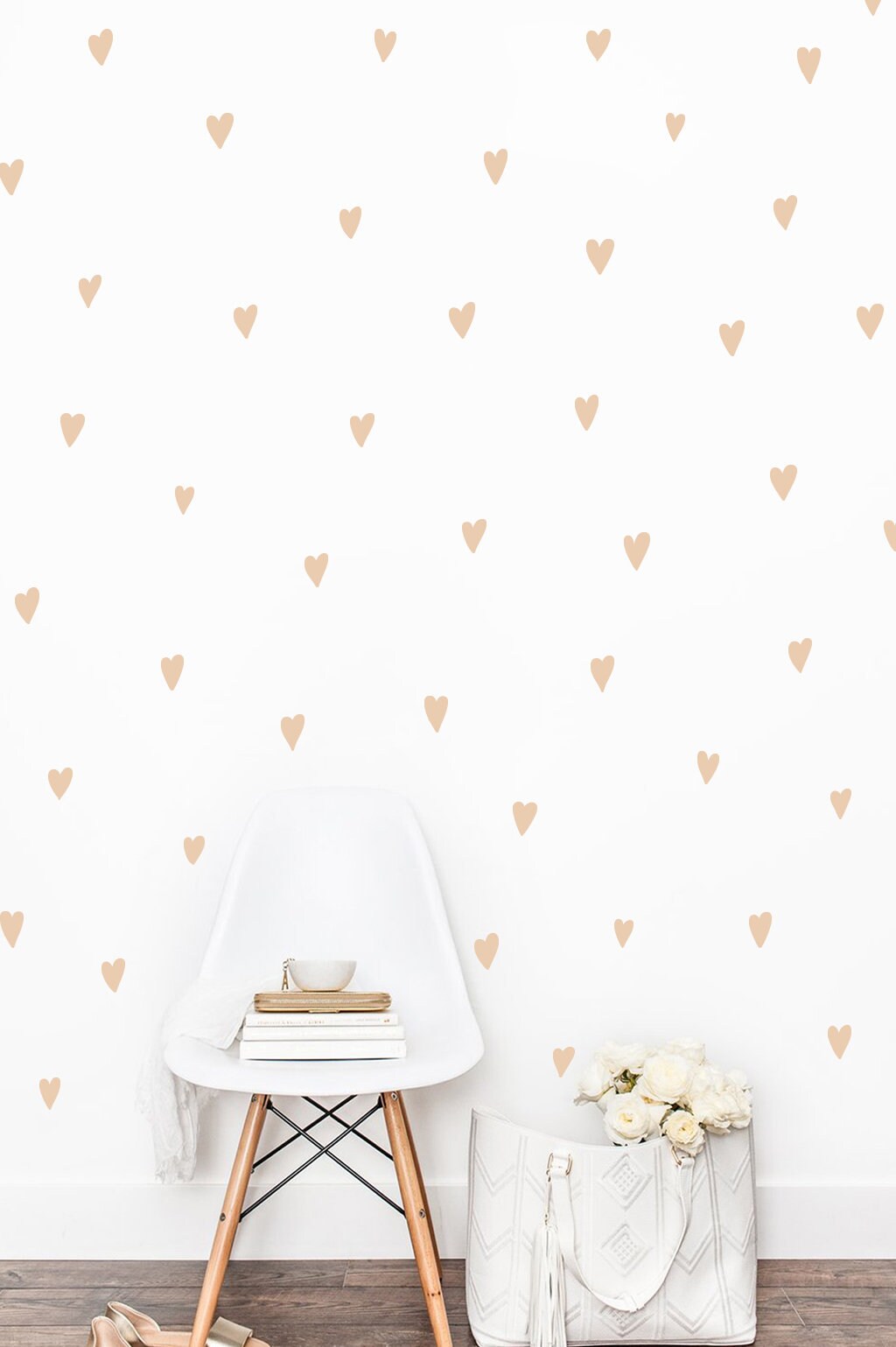 Hand Drawn Heart Wall Decals H81 | Etsy