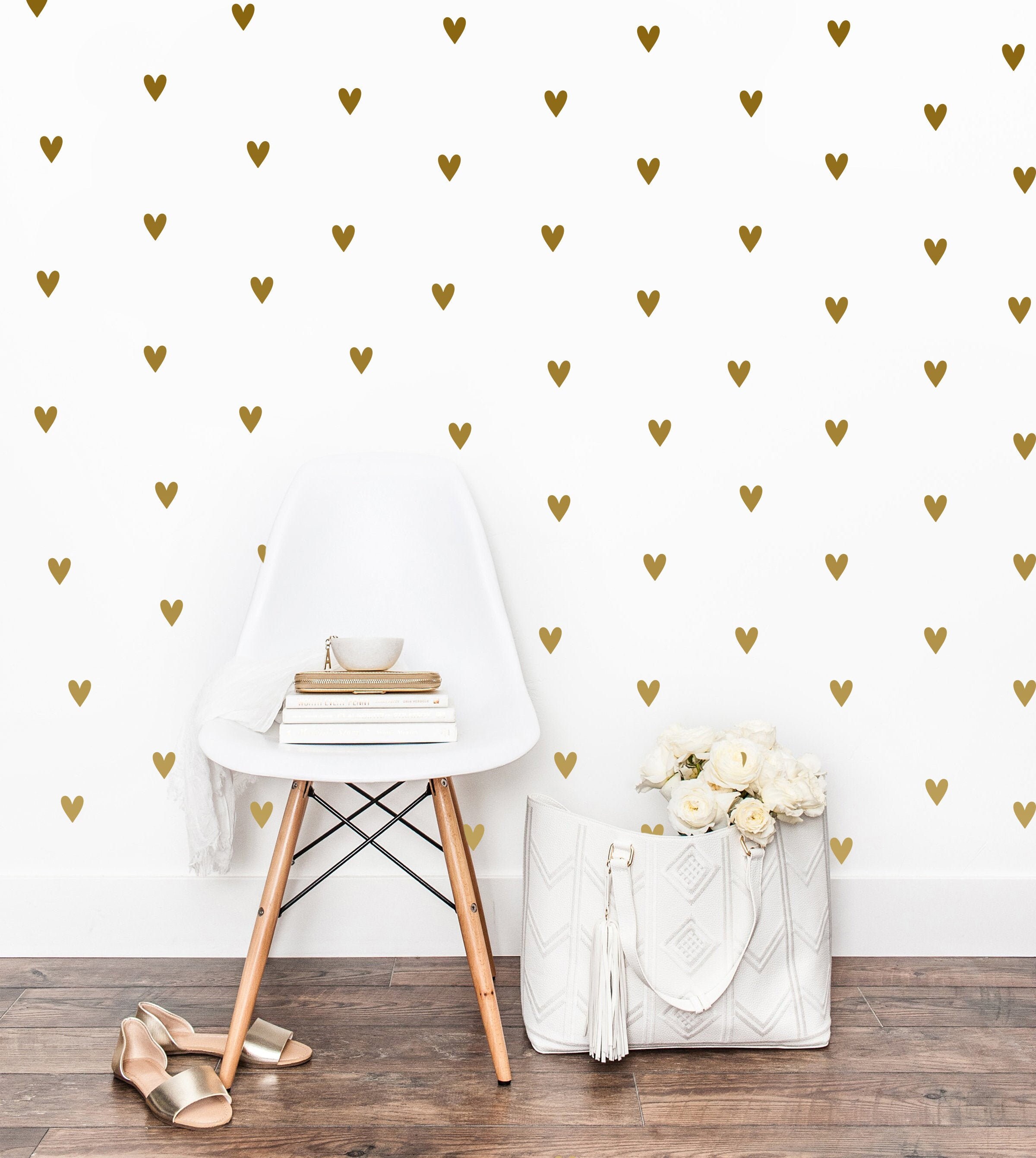 Heart Wall Decals Cute Hand Drawn Heart Wall Decals Nursery | Etsy