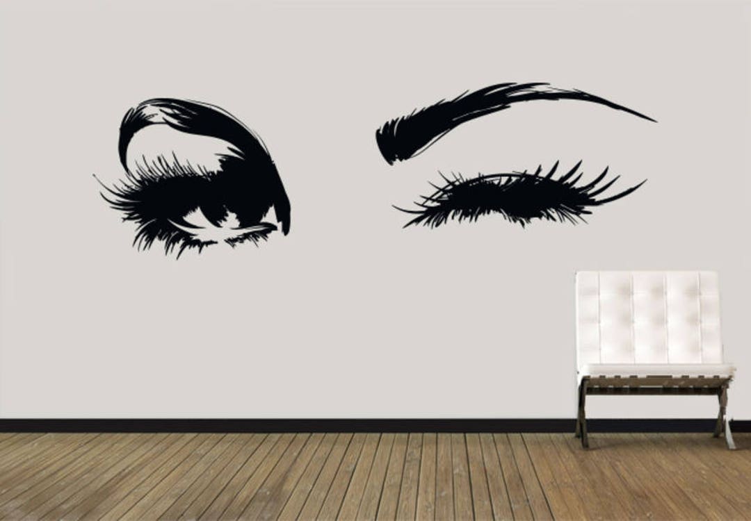 Eyelashes Decal,eyelashes Eye Decal,eyelashes Eye Sticker,girls Eyes ...
