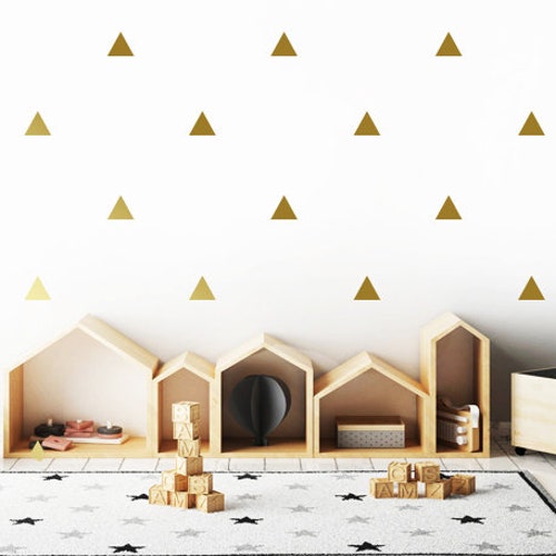 Triangle Wall Decals Triangle Wall Decal Set Vinyl Wall - Etsy