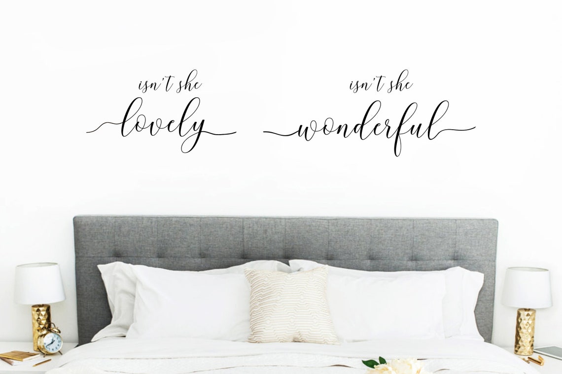 Isn't She Lovely Isn't She Wonderful Wall - Etsy
