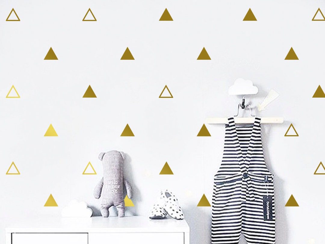 Triangle Wall Decals Triangle Wall Decal Set Vinyl Wall - Etsy